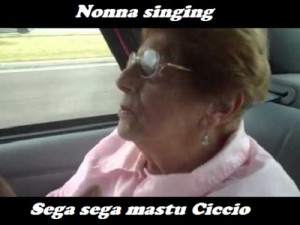 Nonna singing Italian Nursery Rhyme "Sega Sega Mastu Ciccio ...