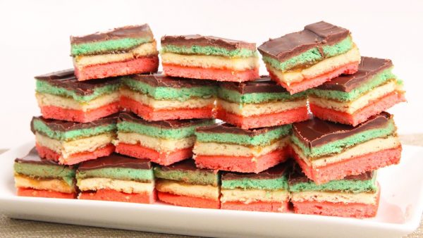 Italian Rainbow Cookies - Laura Vitale Traditional Recipe ...