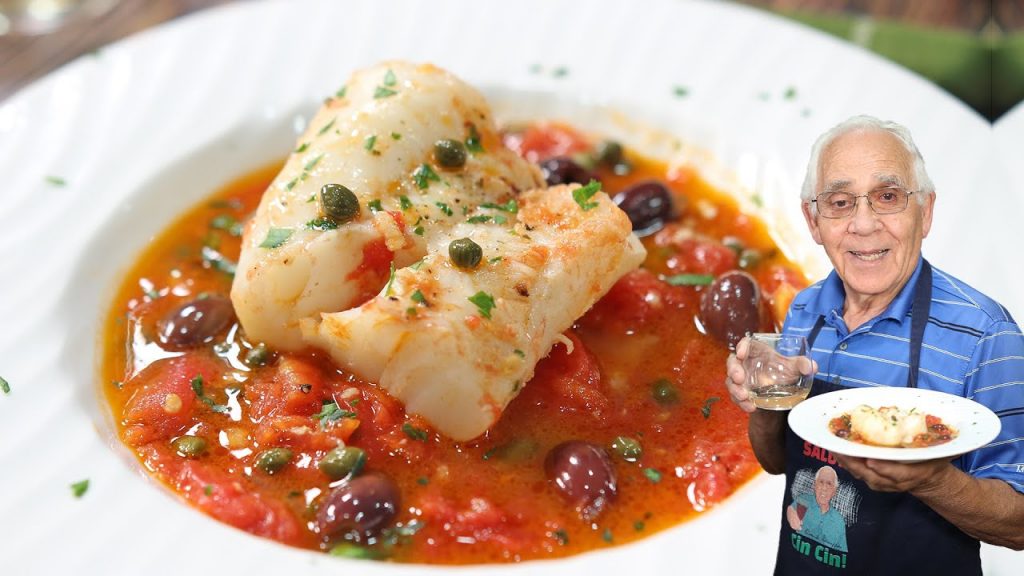 Cod in Puttanesca Sauce Recipe - everybodylovesitalian.com