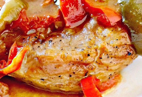 Tuscan Pork with Peppers - everybodylovesitalian.com